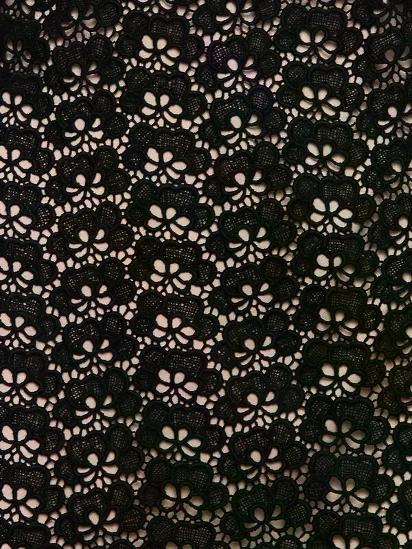 Diane Von Furstenberg Lace Floral Dress - Black
