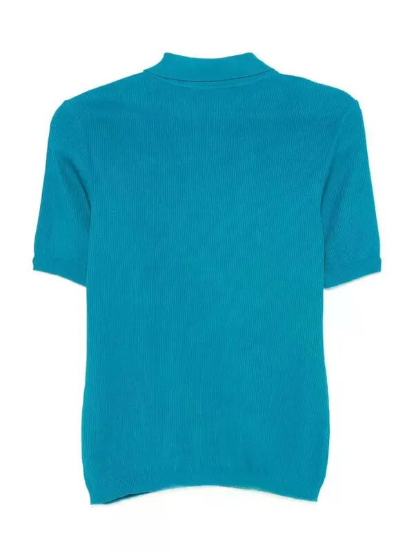 FERRAGAMO 1970s Ribbed Polo Shirt