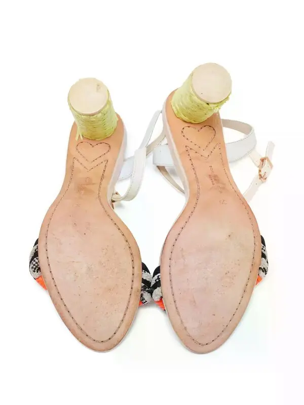 SOPHIA WEBSTER 80mm Leather Heeled Sandals