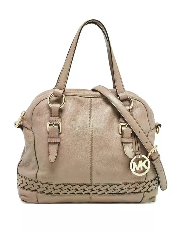 Michael Kors Braided-detail Leather Shoulder Bag