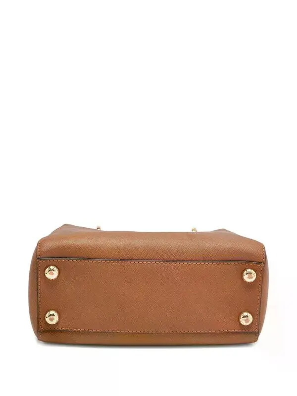 Michael Kors Cynthia Chain Handle Tote Bag - Brown