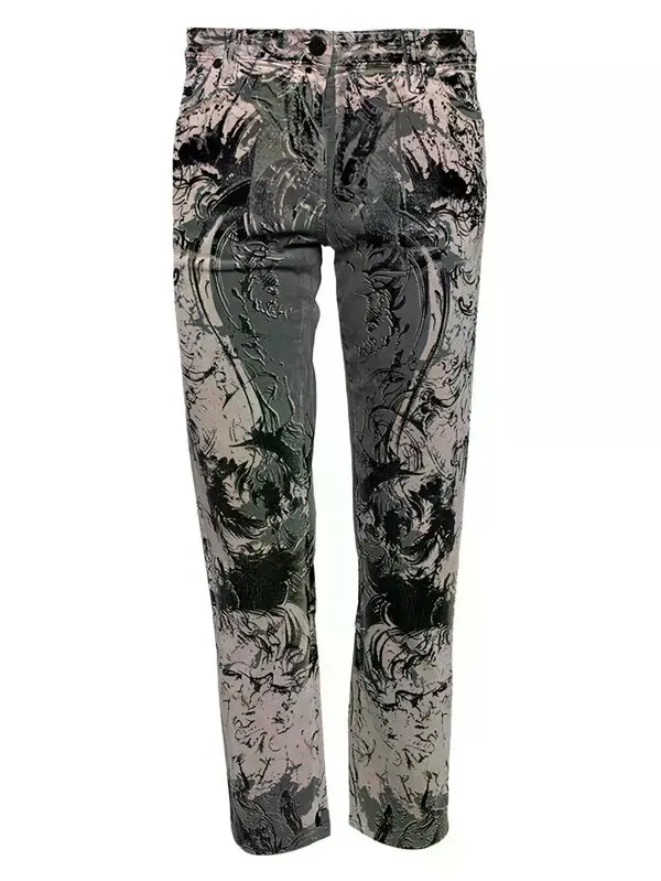 Roberto Cavalli Baroque-print Trousers