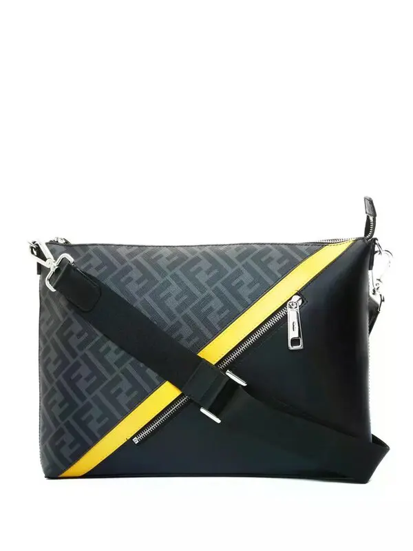 Fendi 2020s Diagonal-pattern Crossbody Bag