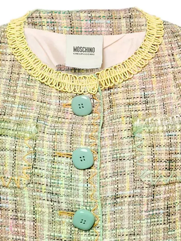 Moschino Tweed Short-sleeve Jacket