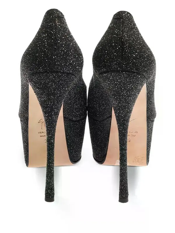GIUSEPPE ZANOTTI 160mm Glittered Platform Pumps