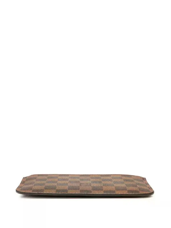LOUIS VUITTON 2015 Damier Ebene Neverfull Pm Pouch