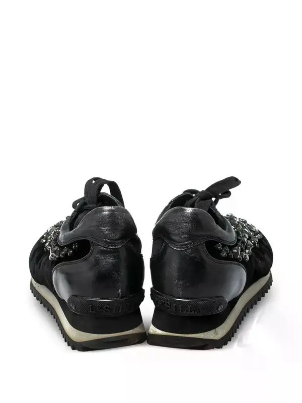 LE SILLA Velvet Crystal Sneakers