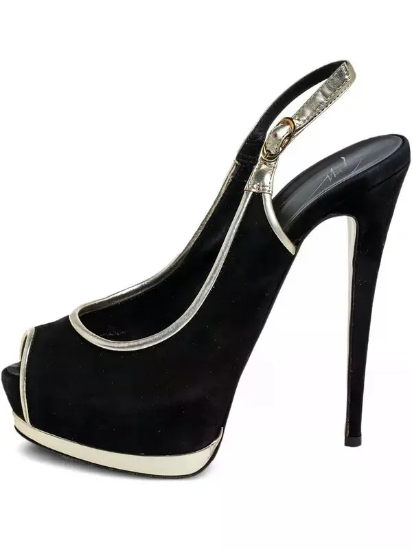 GIUSEPPE ZANOTTI 150mm Suede Slingback Pumps
