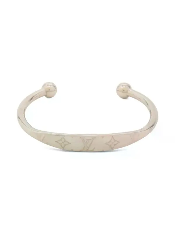 LOUIS VUITTON 2011 Monogram Bangle - Silver