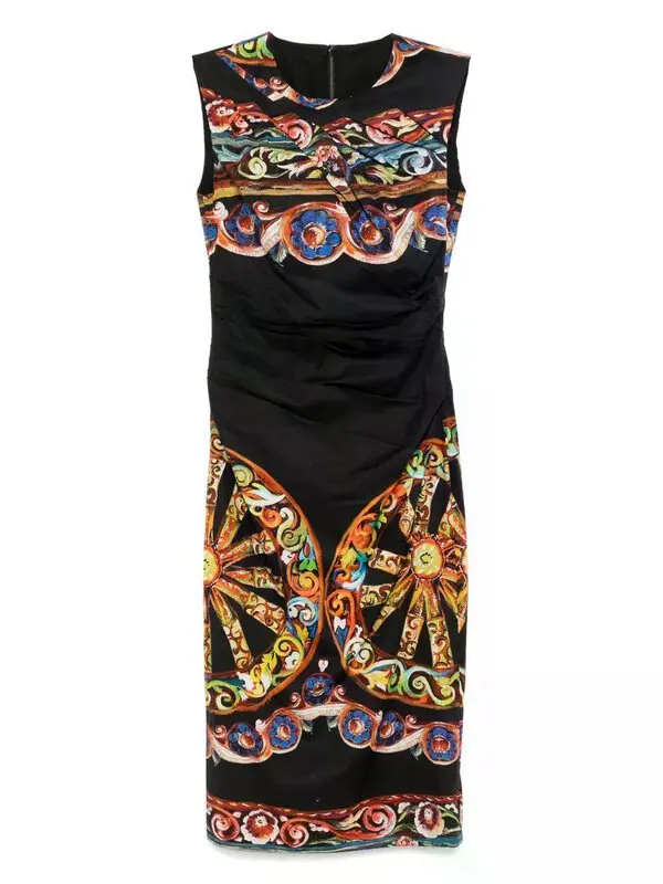 Dolce & Gabbana Printed Midi Dress