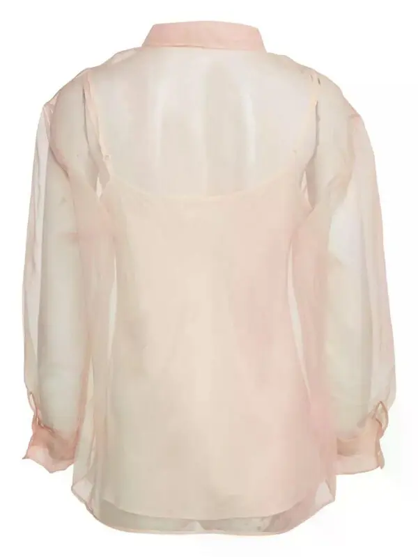 Maje Organza Semi-sheer Shirt