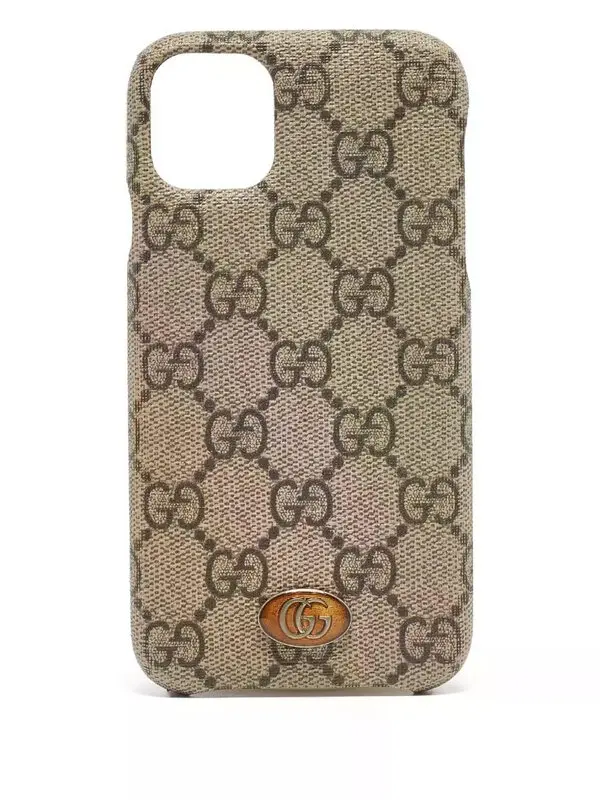 Gucci Gg Supreme Iphone 11 Pro Max Case - Neutrals
