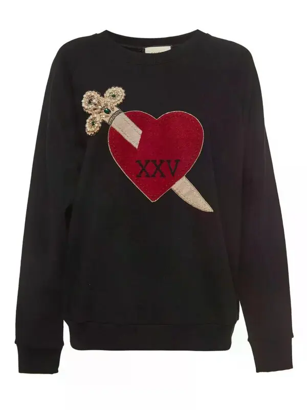 Gucci Heart-embroidered Sweatshirt