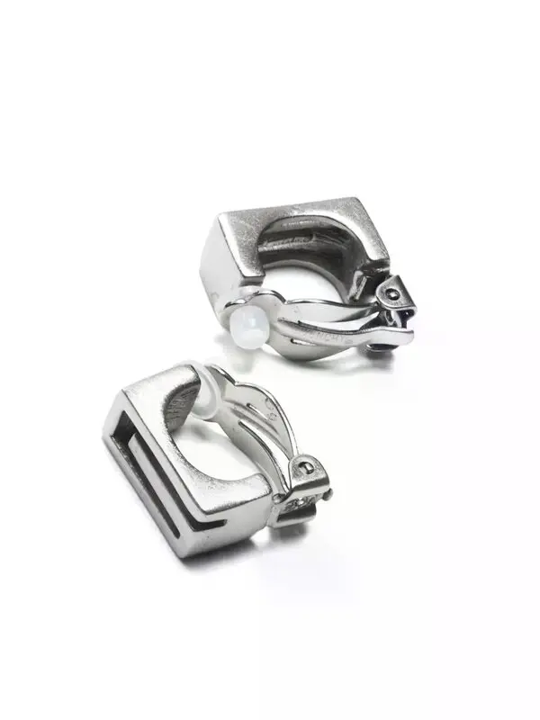Givenchy 1990-2000s Logo Clip-on Earrings