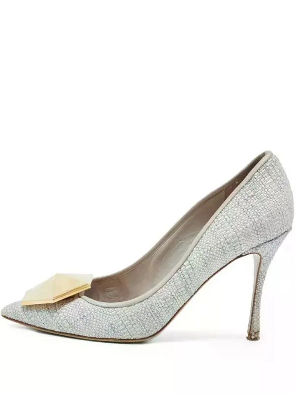 NICHOLAS KIRKWOOD 110mm Pointed-toe Pumps - Grey