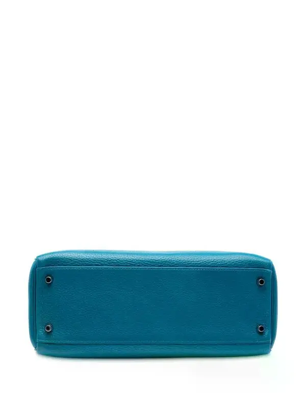 Hermès 2013 Togo Amazon Kelly Ii Retourne 32 Satchel - Blue