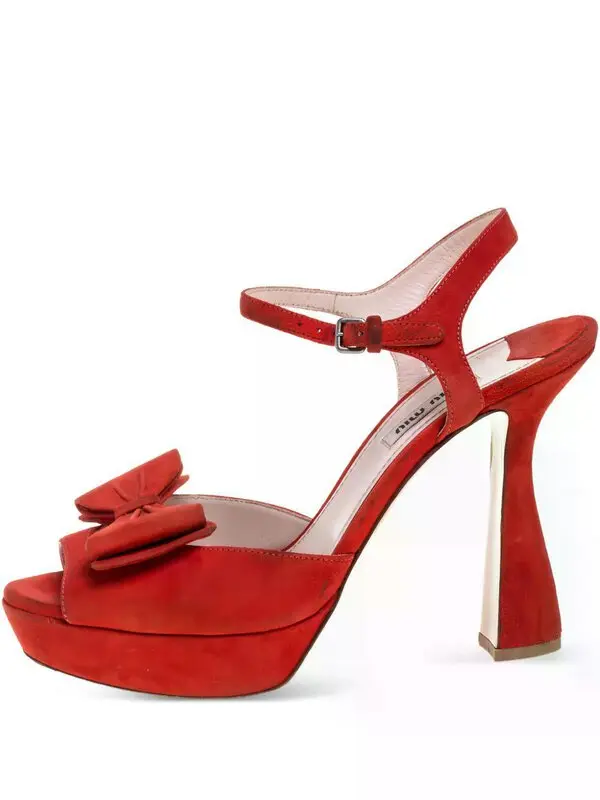 Miu Miu 120mm Bow-embellished Platform Sandals