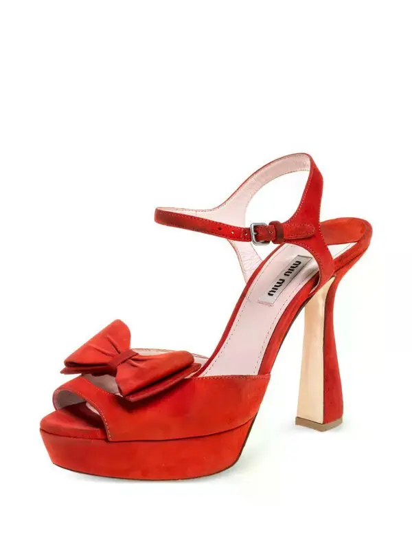 Miu Miu 120mm Bow-embellished Platform Sandals