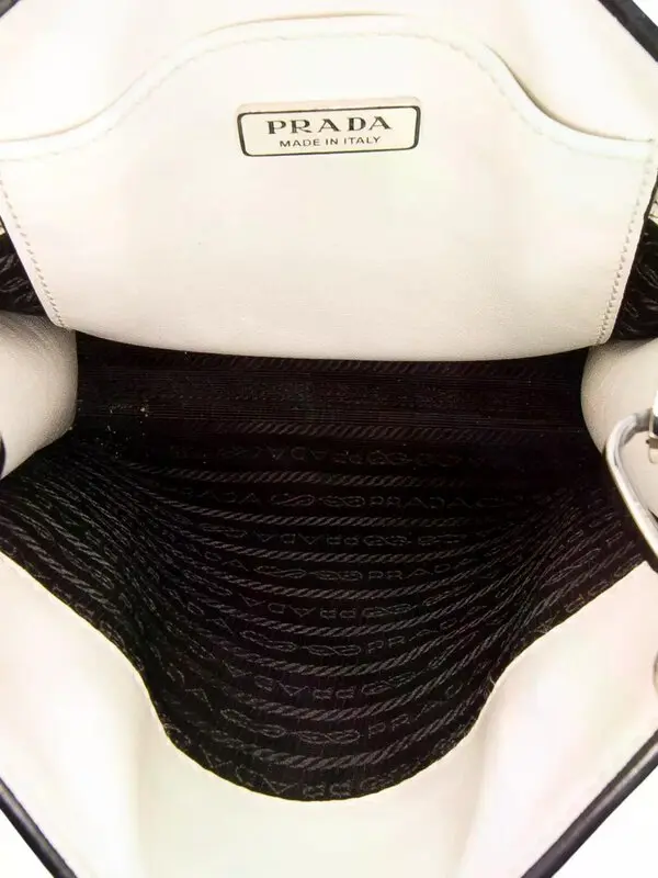 Prada 2013-2025 Mini Soft Calf Logo Drill Satchel