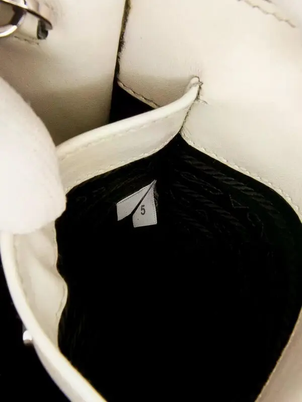 Prada 2013-2025 Mini Soft Calf Logo Drill Satchel