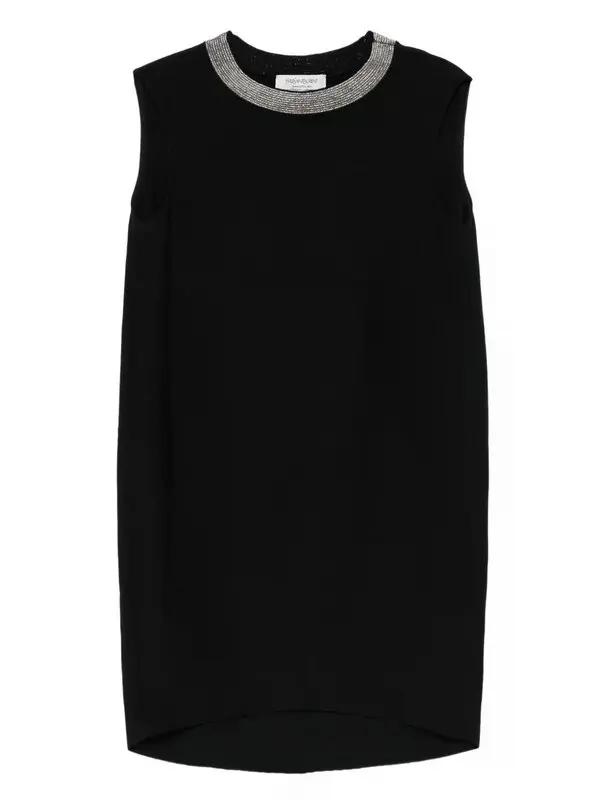 Saint Laurent 2012 Crystal-embellished Mini Dress