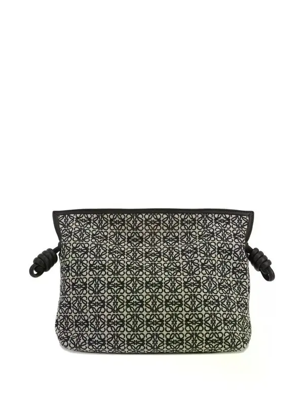 Loewe 2020s Flamenco Knot Clutch Bag - Black