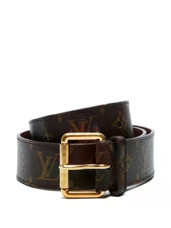LOUIS VUITTON 2012 Monogram Belt - Brown
