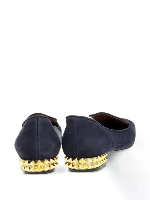 Fendi Suede Studded-heel Shoes