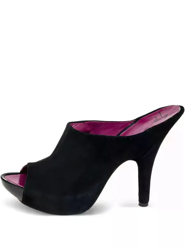 GIUSEPPE ZANOTTI 140mm Peep-toe Sandals - Black