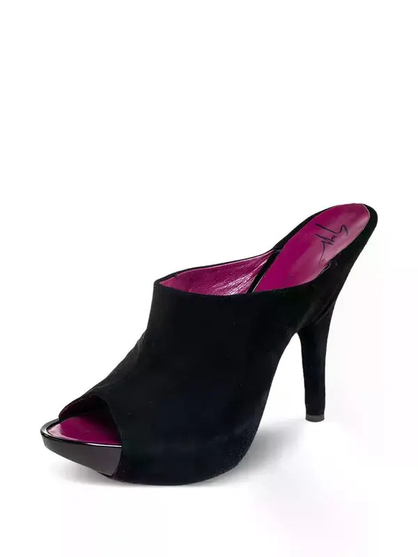 GIUSEPPE ZANOTTI 140mm Peep-toe Sandals - Black