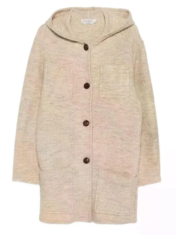 Saint Laurent 1990s Wool Hooded Coat