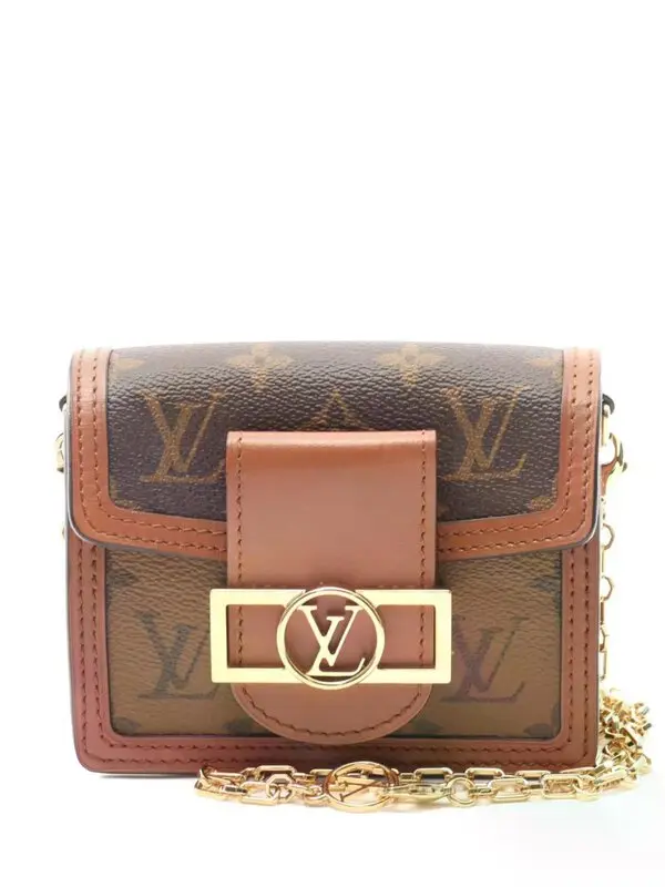 LOUIS VUITTON Micro Dauphine Monogram-reverse Shoulder Bag