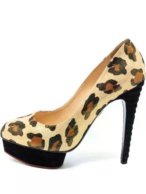 CHARLOTTE OLYMPIA 140mm Dolly Pumps - Gold