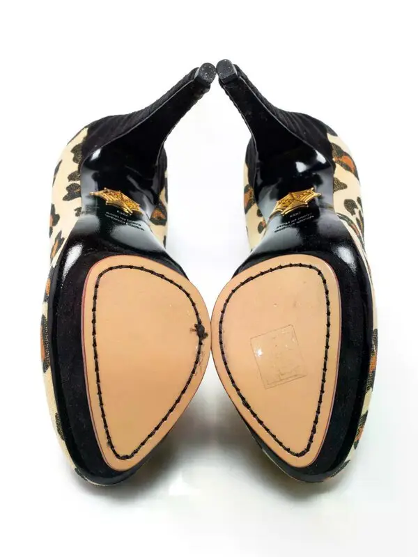 CHARLOTTE OLYMPIA 140mm Dolly Pumps - Gold