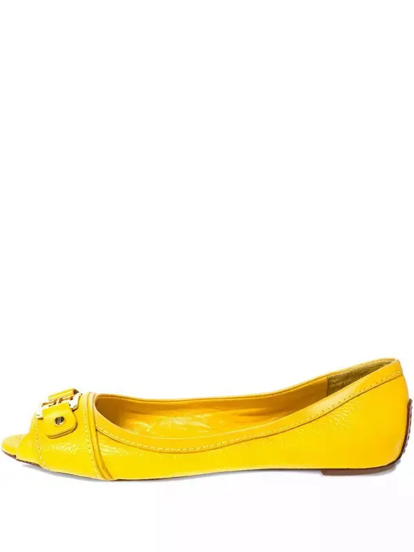 Tory Burch Leather Buckle Flats