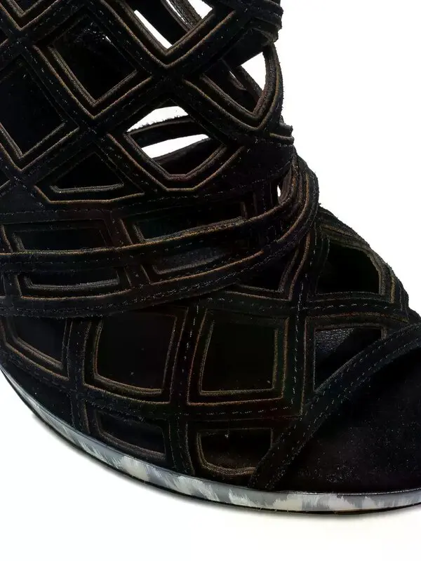 Burberry 110mm Cut-out Platform Stiletto Sandals