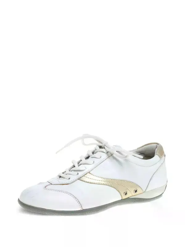 Prada Leather-trim Sneakers