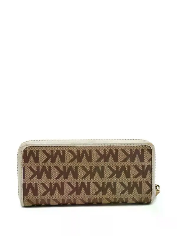 Michael Kors Pre-owned Logo Plaque Zip-around Wallet - Brown