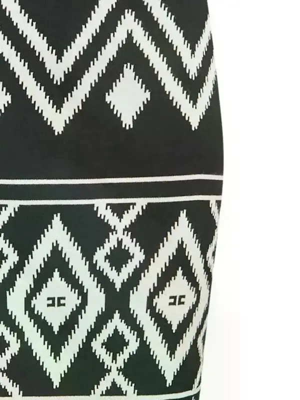 Elisabetta Franchi Chevron-patterned Skirt