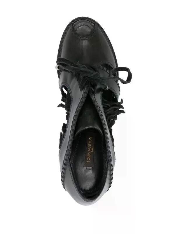 LOUIS VUITTON 2010 105mm Lace-up Pumps