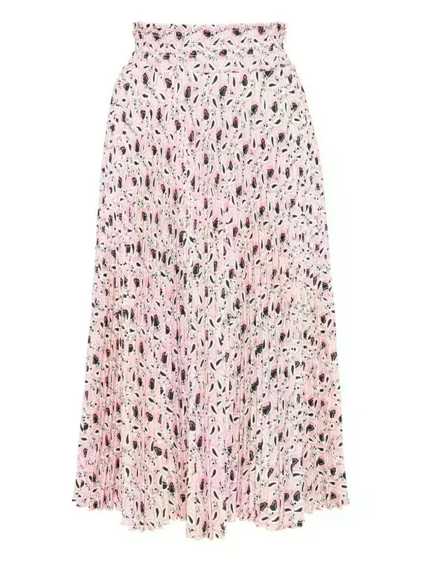 Prada Printed Pleated Skirt
