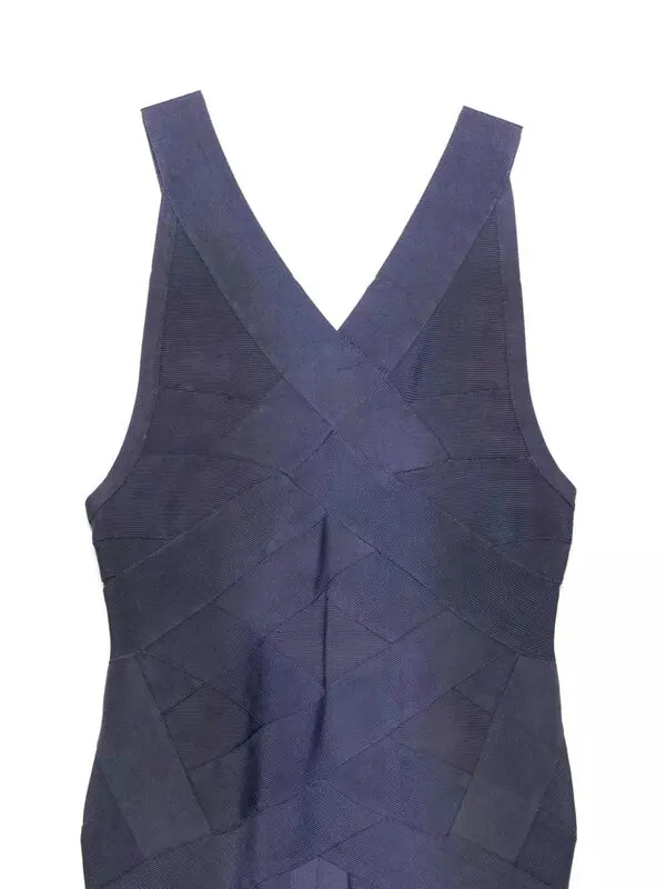Herve Leger 1990s V-neck Dress