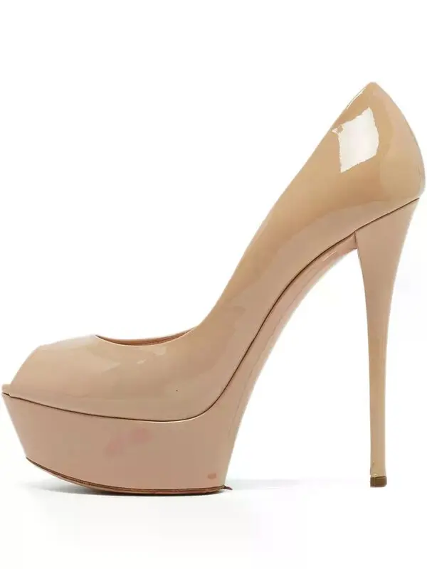 Casadei 140mm Peep-toe Platform Pumps