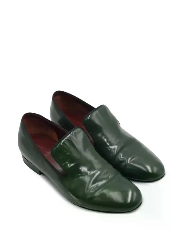 Celine Leather Flat Loafers