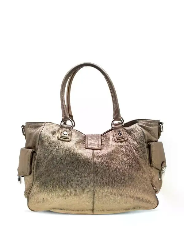 Michael Kors Leather Tote Bag - Gold