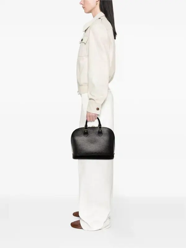 LOUIS VUITTON 1997 Epi Alma Pm Handbag - Black