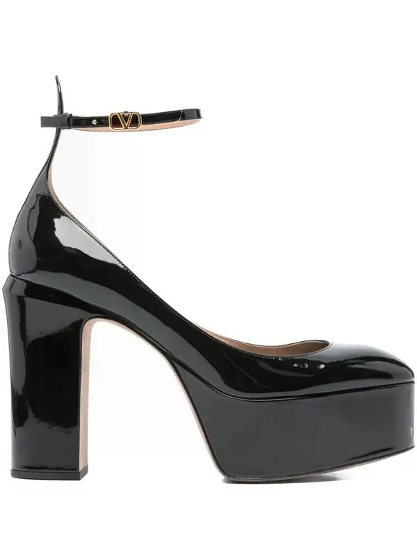 Valentino Garavani 120mm Platform Ankle-strap Pumps - Black