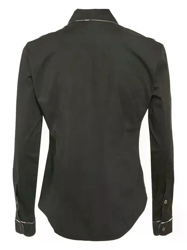 Burberry Contrast-trim Cotton Shirt