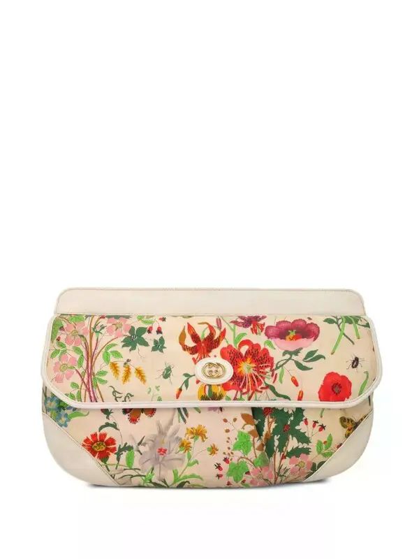 Gucci Flora Flap Clutch Bag