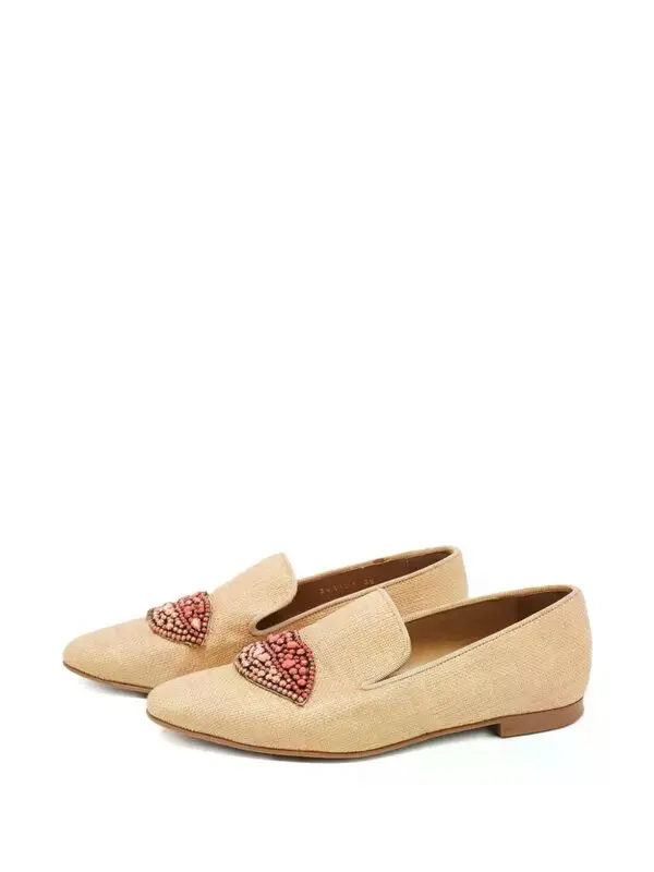 Stella McCartney Raffia Embellished Slippers